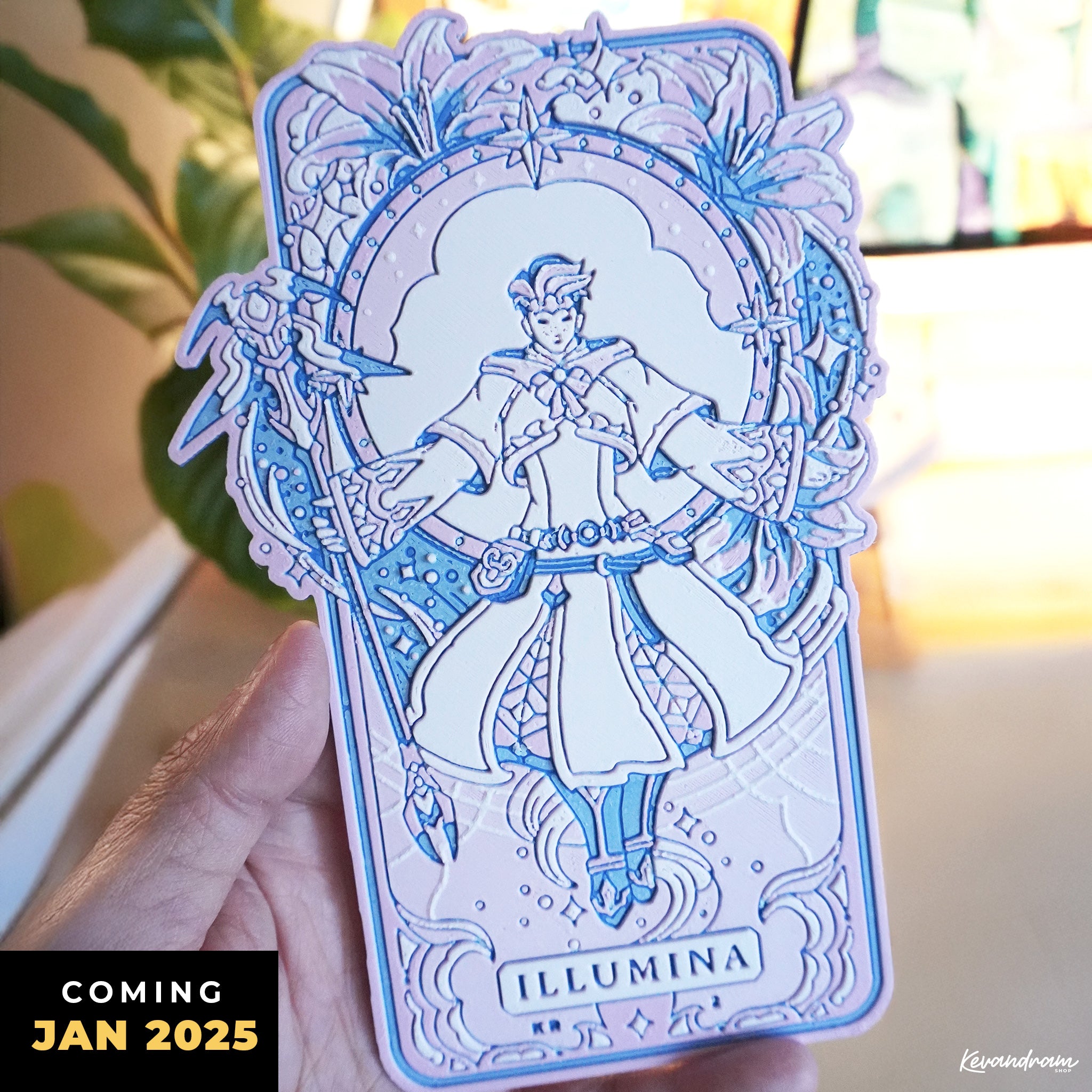 #3 "Illumina" – Crystal Series Kera Card | Limited Edition 3D Print