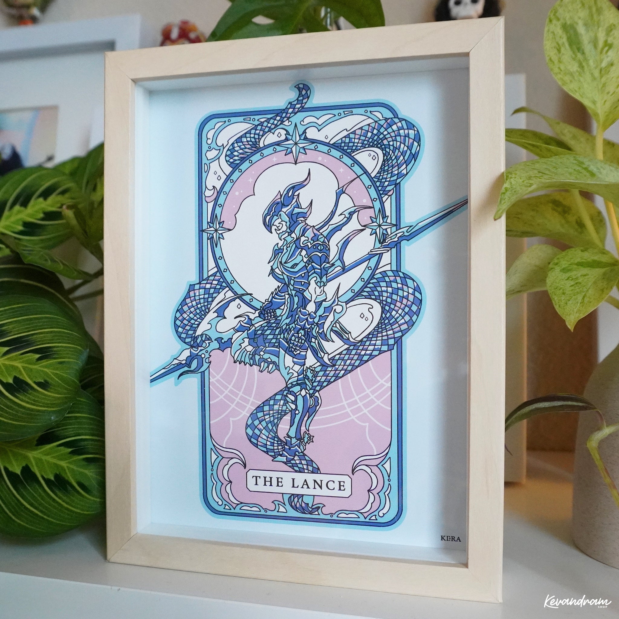 Kera Card No. 1 – “The Lance” | Art Print Framed & Unframed Options